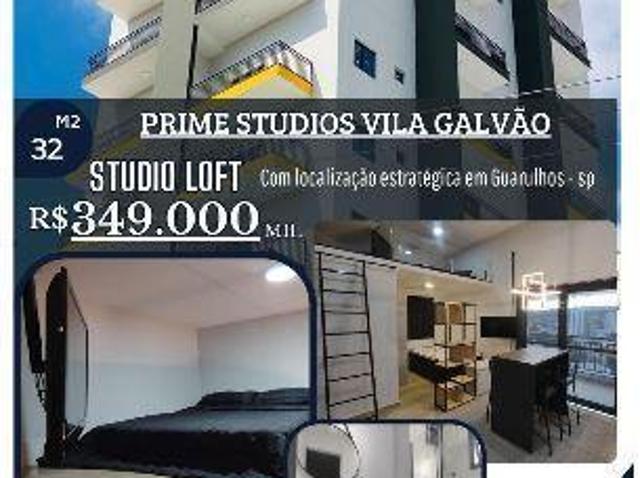 Apartamento com 1 dormitório à venda, 32 m² por R$ 349.000 Vila Galvão Guarulhos/SP
