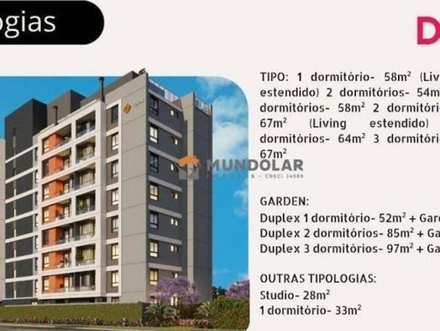 Apartamento com 1 dormitório à venda, 33 m² por R$ 501.997,00 Portão Curitiba/PR