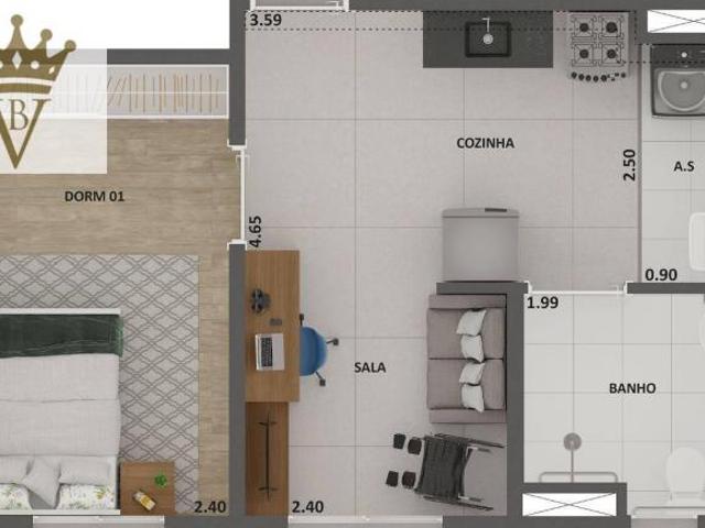 Apartamento com 1 dormitório à venda, 35 m² por R$ 235.000,00 Pirituba São Paulo/SP