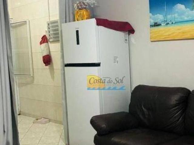 Apartamento com 1 dormitório à venda, 35 m² por R$ 235.000,00 Vila Guilhermina Praia Grande/SP