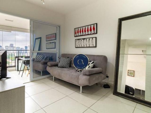 Apartamento com 1 dormitório à venda, 36 m² Brooklin São Paulo/SP