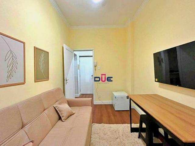 Apartamento com 1 dormitório à venda, 36 m² por R$ 355.000 Boqueirão Santos/SP