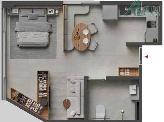 Apartamento com 1 dormitório à venda, 37 m² por R$ 638.900,00 Santa Lúcia Belo Horizonte/MG