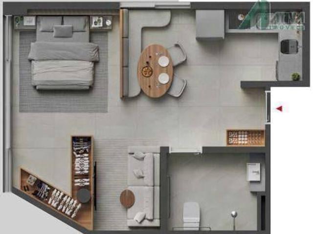 Apartamento com 1 dormitório à venda, 37 m² por R$ 638.900,00 Santa Lúcia Belo Horizonte/MG