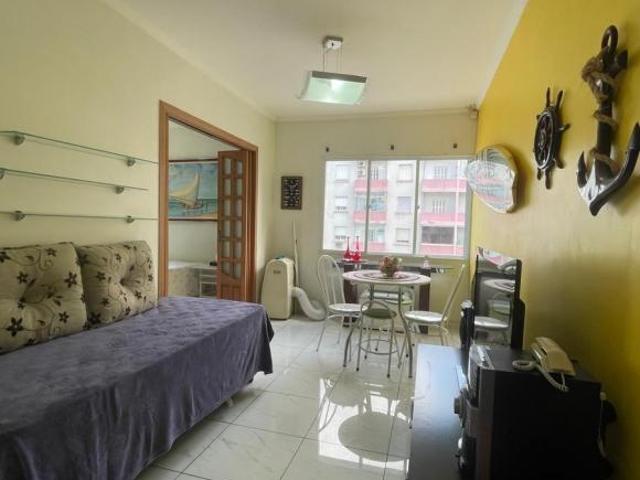 Apartamento com 1 dormitório à venda, 37 m² por R$ 390.000,00 Embaré Santos/SP