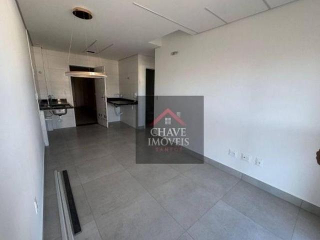 Apartamento com 1 dormitório à venda, 38 m² por R$ 480.000,00 Macuco Santos/SP