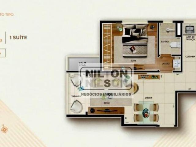 Apartamento com 1 dormitório à venda, 39 m² por R$ 609.268,49 Cambuí Campinas/SP