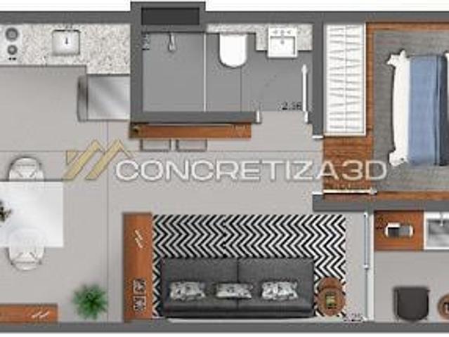 Apartamento com 1 dormitório à venda, 39 m² Residencial My Studium Indaiatuba/SP