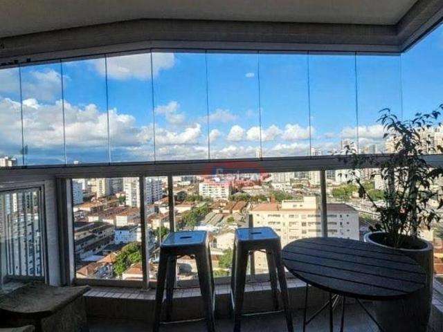Apartamento com 1 dormitório à venda, 40 m² por R$ 660.000,00 Campo Grande Santos/SP