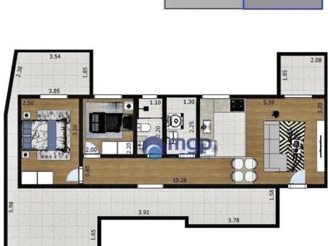 Apartamento com 1 dormitório à venda, 40 m² por R$ 260.000,00 Guapira São Paulo/SP