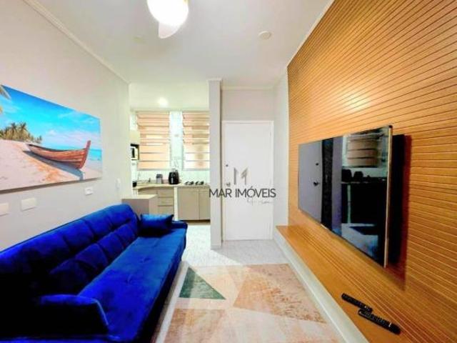 Apartamento com 1 dormitório à venda, 40 m² por R$ 345.000,00 Centro Guarujá/SP