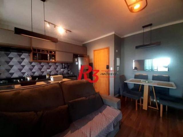 Apartamento com 1 dormitório à venda, 42 m² por R$ 456.000,00 Macuco Santos/SP