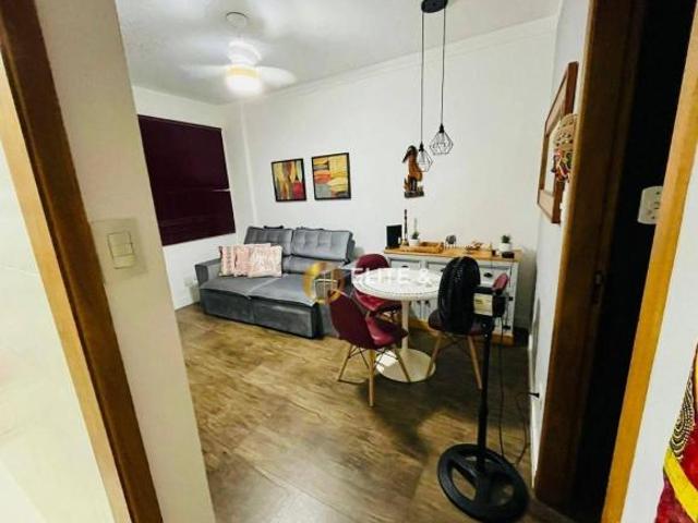 Apartamento com 1 dormitório à venda, 42 m² por R$ 490.000,00 Gonzaga Santos/SP