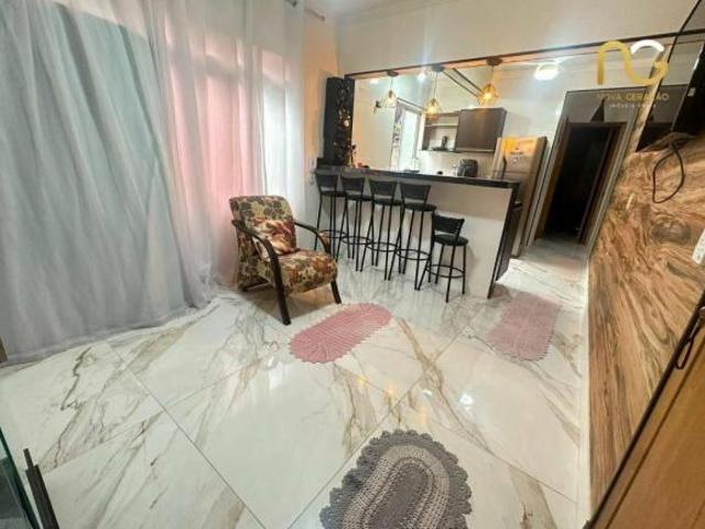 Apartamento com 1 dormitório à venda, 42 m² por R$ 289.000,00 Vila Guilhermina Praia Grande/SP
