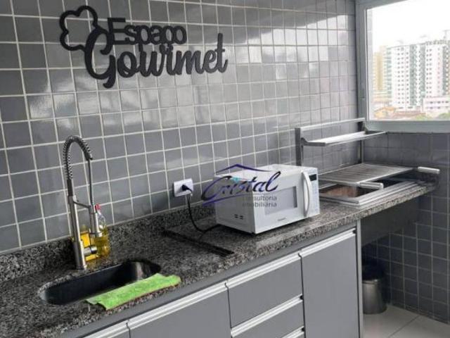 Apartamento com 1 dormitório à venda, 42 m² por R$ 359.000 Canto do Forte Praia Grande/SP