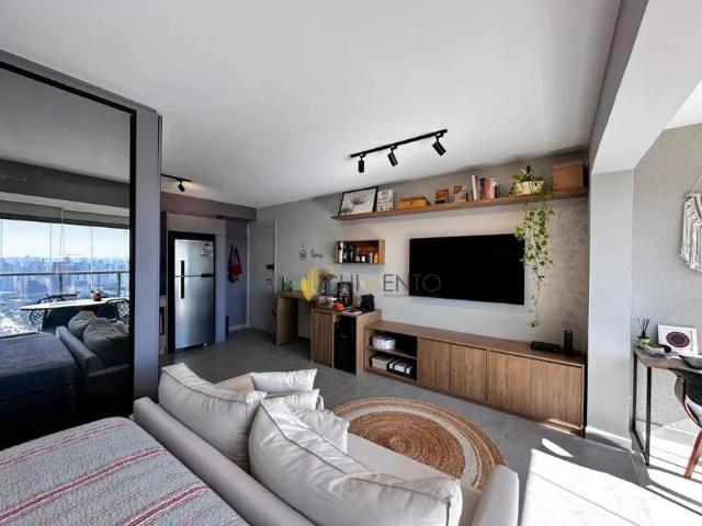 Apartamento com 1 dormitório à venda, 43 m² por R$ 690.000,00 Campo Belo São Paulo/SP