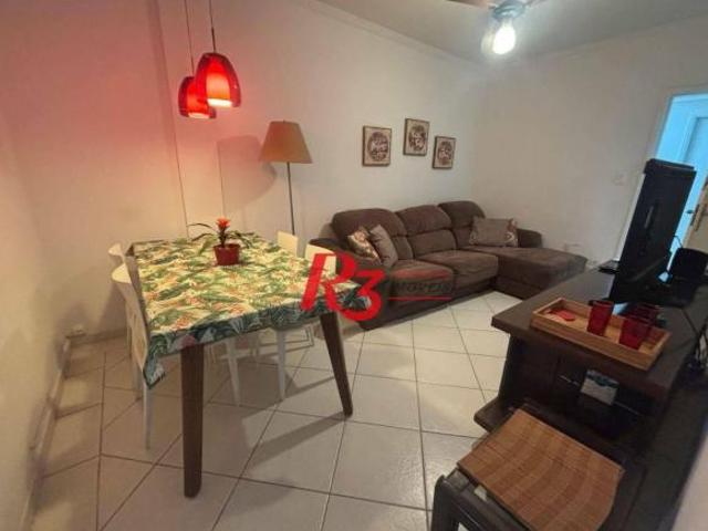 Apartamento com 1 dormitório à venda, 43 m² por R$ 370.000,00 Ponta da Praia Santos/SP