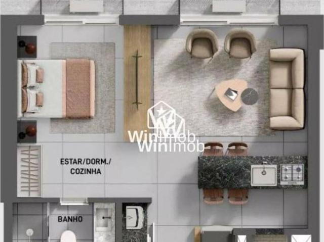Apartamento com 1 dormitório à venda, 44 m² por R$ 760.000,00 Petrópolis Porto Alegre/RS