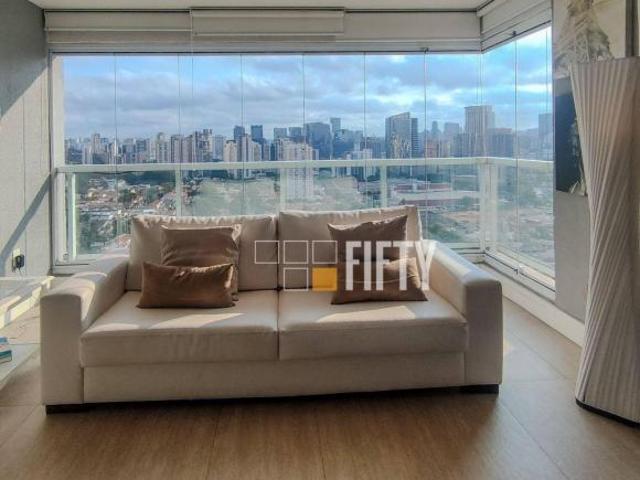 Apartamento com 1 dormitório à venda, 45 m² por R$ 750.000,00 Brooklin São Paulo/SP