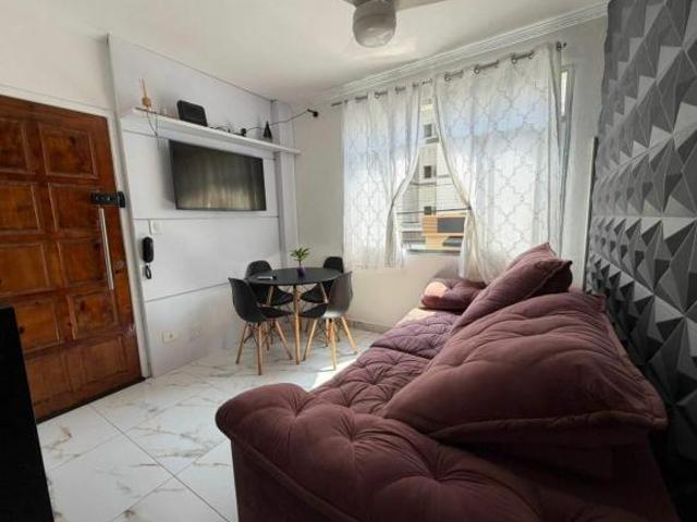 Apartamento Mobiliado 1 Dorm, 1 Vaga na Guilhermina Praia Grande/SP