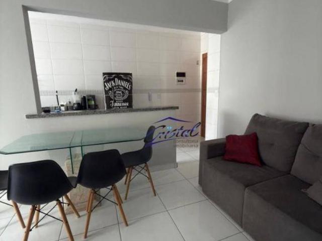 Apartamento com 1 dormitório à venda, 45 m² por R$ 375.000 Aviação Praia Grande/SP