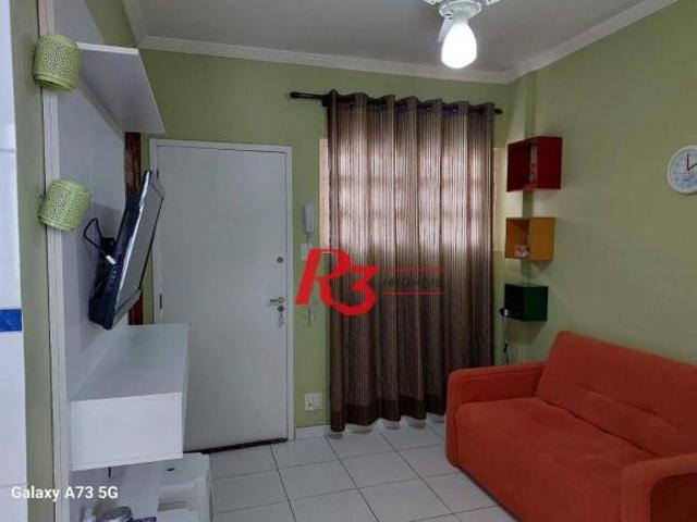 Apartamento com 1 dormitório à venda, 45 m² por R$ 380.000,00 Aparecida Santos/SP