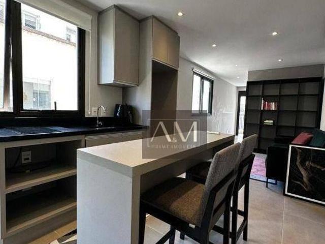Apartamento com 1 dormitório à venda, 46 m² por R$ 590.000 Avenida Angelica, 391 Parque Santa Ce