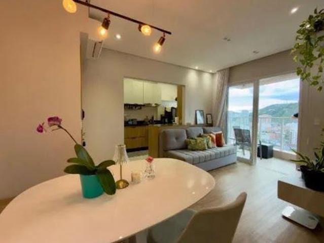 Apartamento com 1 dormitório à venda, 46 m² por R$ 630.000,00 Campo Grande Santos/SP