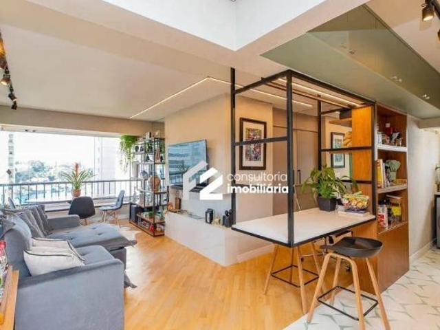 Apartamento com 1 dormitório à venda, 46 m² por R$ 698.000 Brooklin São Paulo/SP