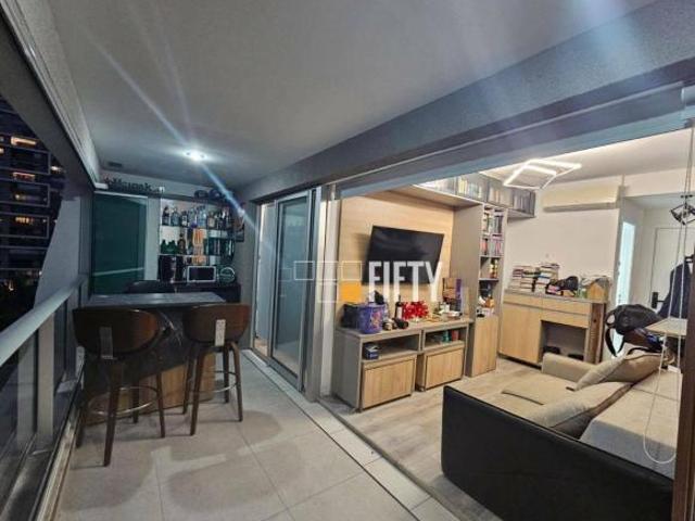 Apartamento com 1 dormitório à venda, 47 m² Brooklin São Paulo/SP
