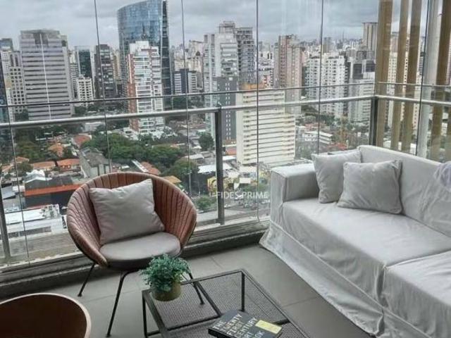 Apartamento com 1 dormitório à venda, 48 m² c/ vaga por R$ 1.700.000 Itaim Bibi São Paulo/SP