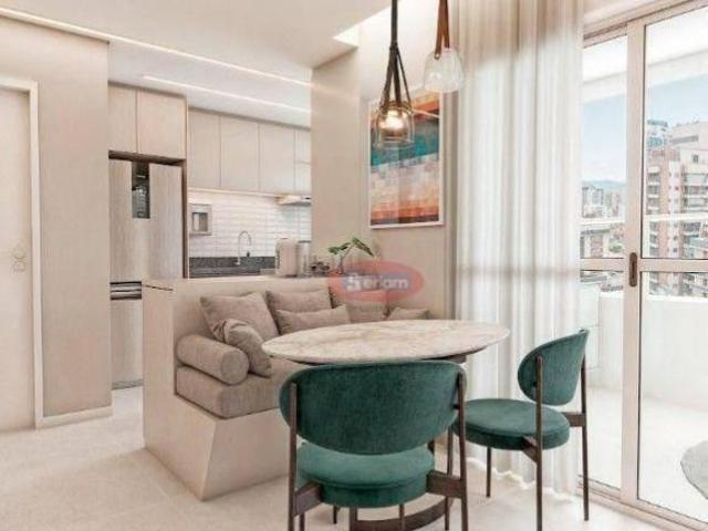 Apartamento com 1 dormitório à venda, 49 m² por R$ 584.000,00 Aparecida Santos/SP