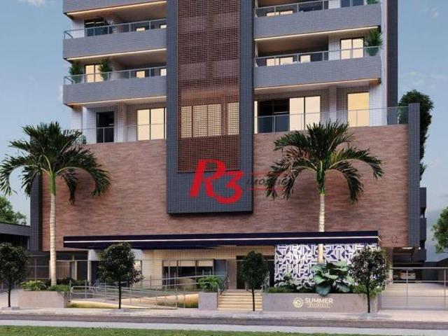 Apartamento com 1 dormitório à venda, 49 m² por R$ 590.000,00 Marapé Santos/SP