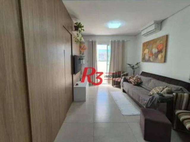 Apartamento com 1 dormitório à venda, 50 m² por R$ 420.000,00 Macuco Santos/SP