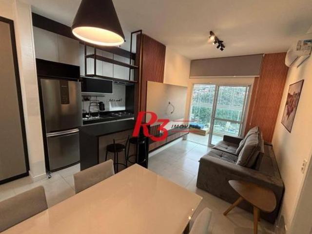 Apartamento com 1 dormitório à venda, 50 m² por R$ 585.000,00 José Menino Santos/SP
