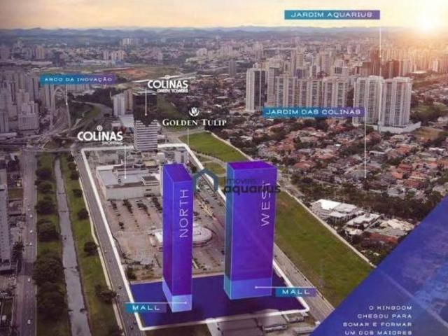Apartamento com 1 dormitório à venda, 50 m² por R$ 799.000,00 Jardim das Colinas São José dos Ca