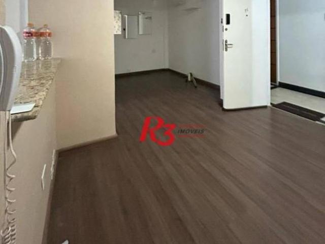 Apartamento com 1 dormitório à venda, 50 m² por R$ 355.000,00 Pompéia Santos/SP