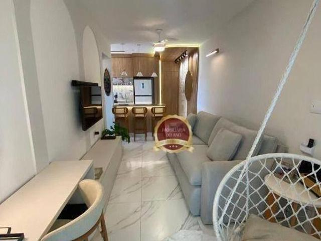 Apartamento com 1 dormitório à venda, 51 m² por R$ 420.000,00 Vila Guilhermina Praia Grande/SP