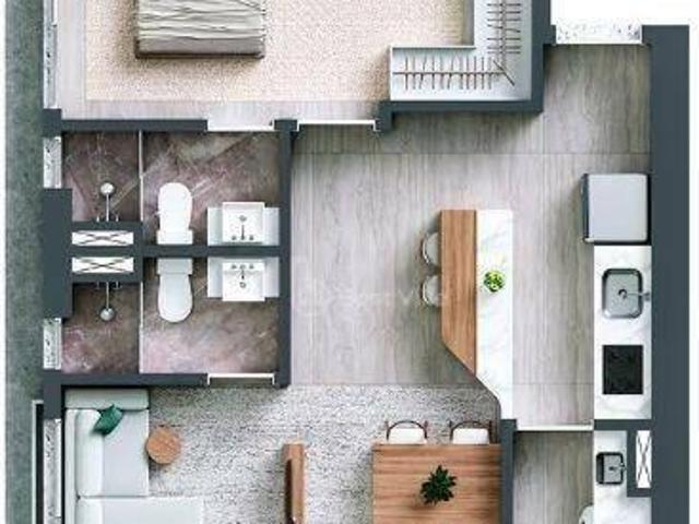 Apartamento com 1 dormitório à venda, 52 m² por R$ 700.000,00 Alphaville Barueri/SP