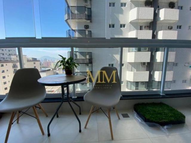 Apartamento com 1 dormitório à venda, 52 m² por R$ 810.000,00 Aparecida Santos/SP