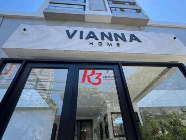 Apartamento com 1 dormitório à venda, 54 m² por R$ 780.000,00 Boqueirão Santos/SP