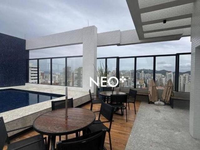 Apartamento com 1 dormitório à venda, 54 m² por R$ 880.000,00 Boqueirão Santos/SP