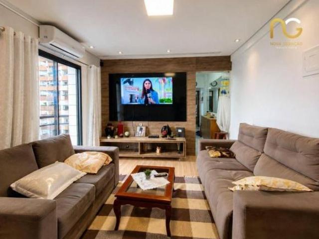 Apartamento com 1 dormitório à venda, 54 m² por R$ 320.000,00 Vila Guilhermina Praia Grande/SP