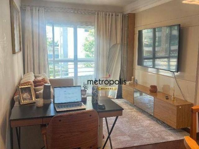 Apartamento com 1 dormitório à venda, 55 m² por R$ 459.000,00 Jardim do Mar São Bernardo do Camp