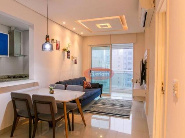 Apartamento com 1 dormitório à venda, 55 m² por R$ 735.000,00 José Menino Santos/SP
