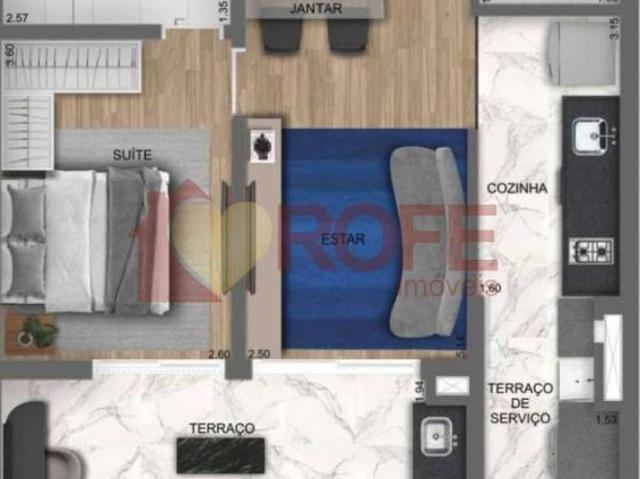 Apartamento com 1 dormitório à venda, 56 m² por R$ 890.000,00 Moema São Paulo/SP