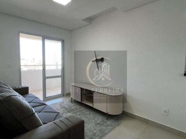 Apartamento com 1 dormitório à venda, 57 m² por R$ 410.000 Tupi Praia Grande/SP