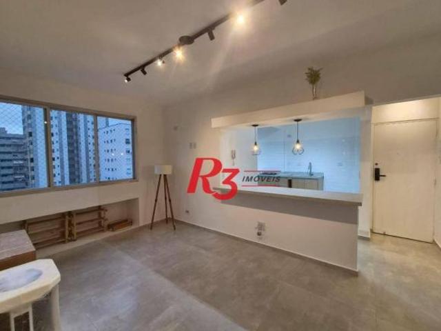 Apartamento com 1 dormitório à venda, 57 m² por R$ 615.000,00 Embaré Santos/SP