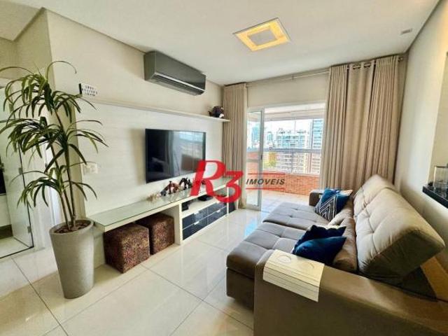 Apartamento com 1 dormitório à venda, 57 m² por R$ 750.000,00 Boqueirão Santos/SP