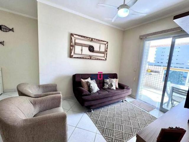 Apartamento com 1 dormitório à venda, 57 m² por R$ 375.000 Aviação Praia Grande/SP